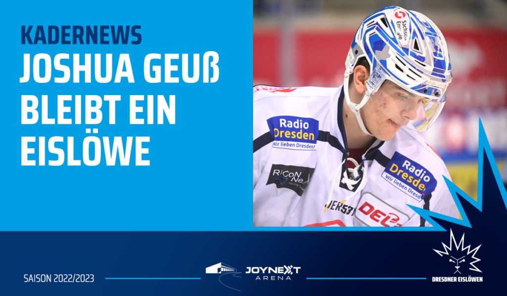 Joshua Geuß bleibt ein Eislöwe | Dresdner Eislöwen